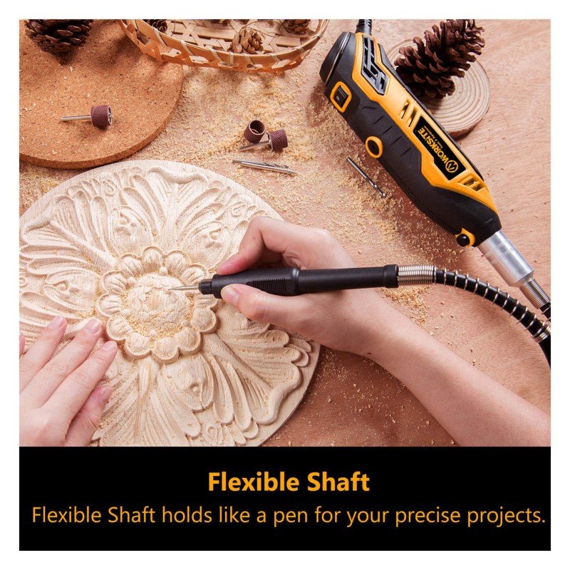 Mini perceuse avec accessoires 107Pcs 130W - WORKSITE