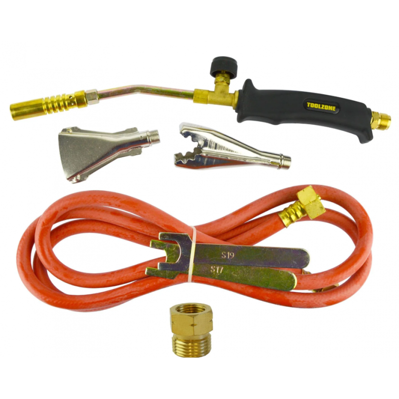 Chalumeau à Gaz pour Bitume – Kit Complet avec Tuyau et Buses